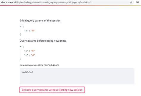 st experimental set query params behaves differently locally vs on