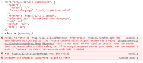 access to fetch at 192 168 1 128 desk from origin null has