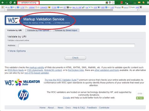 the asp mvc club w3c free tool for html5 markup validation
