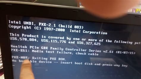 how to fix pxe mof exiting pxe rom no bootable device