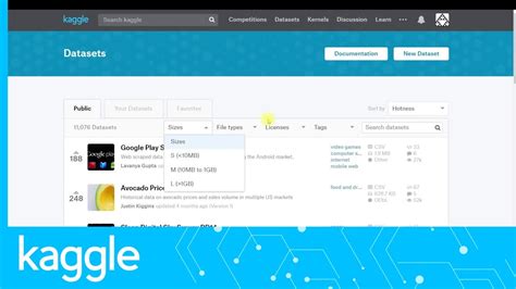 getting started on kaggle finding datasets kaggle youtube