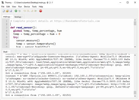 micropython esp32 esp8266 with dht11 dht22 web server