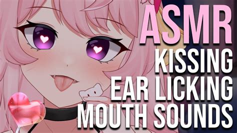 [asmr] Catgirl Sounds🐱mouth Sounds Licking Kissing Purring And More