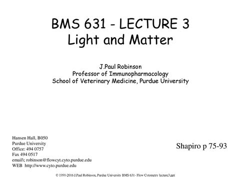 Bms Lecture 3 Light And Matter J Ppt Download