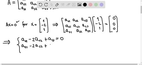 Solved Construct A 3x3 Non Zero Matrix A Such That The Vector Is A