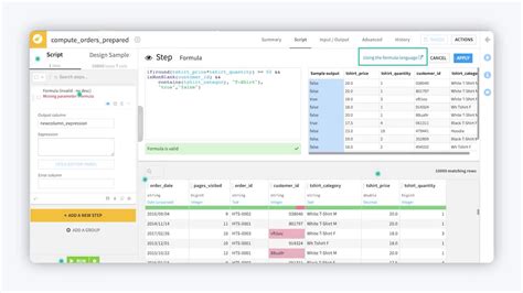 concept formulas in dataiku — dataiku knowledge base