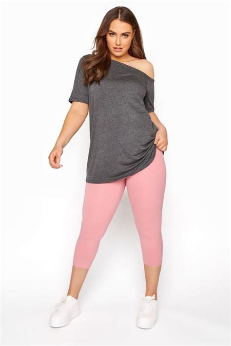 Plus Size Cropped Leggings Short Leggings Yours Clothing