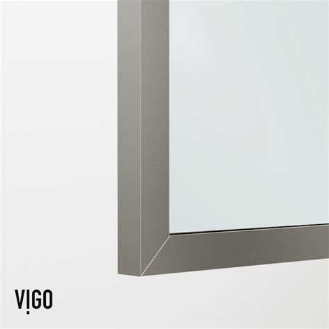 Vigo Meridian Stainless Steel 34 In W X 74 In H Framed Fixed Shower