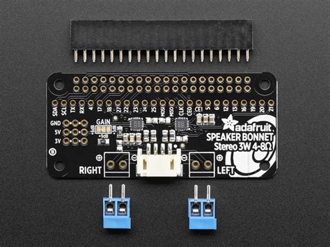 assembly adafruit speaker bonnet for raspberry pi adafruit learning