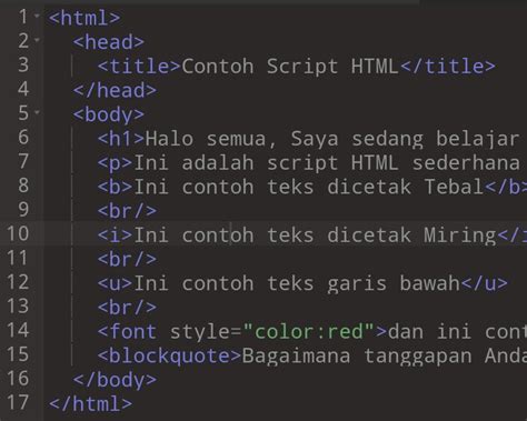 Contoh Coding Untuk Membuat Web