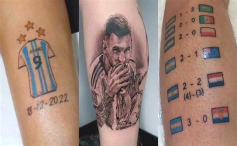 Los Tatuajes De Lionel Messi Se Vuelven Tendencia En Argentina