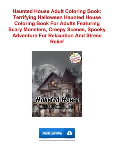 Pdf⚡ Haunted House Adult Coloring Book Terrifying Halloween Haunted