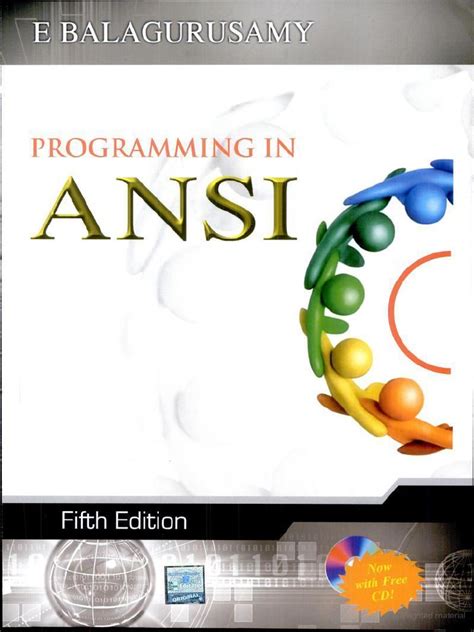 ansi c balaguruswamy c language pdf