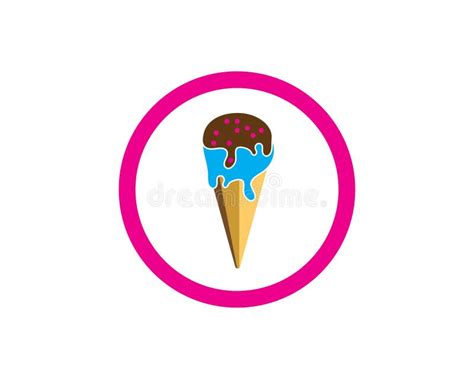 Ice Cream Logo Vecctor Template Stock Vector Illustration Of Colorful
