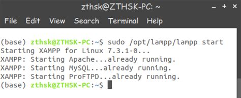 how to start xampp from terminal in ubuntu mommylasopa