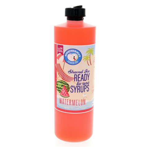 Hypothermias Watermelon 16 Fl Oz Handcrafted Hawaiian Snow Cones