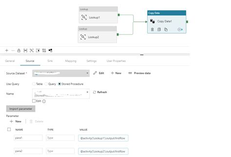 multiple source to a copy activity in azure data factory