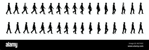 businessman character walk cycle animation sequence loop animation