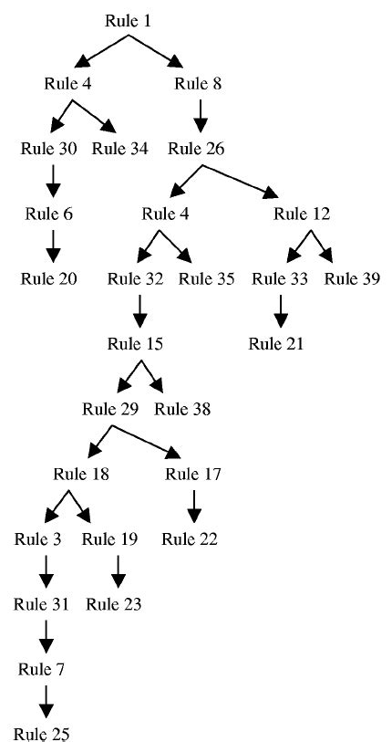 an english input tree being transformed into a japanese output tree