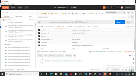 my authorization token is correct but the get request is not working