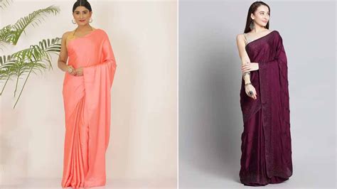 Satin Saree Styling Satin Saree Style Tips Herzindagi