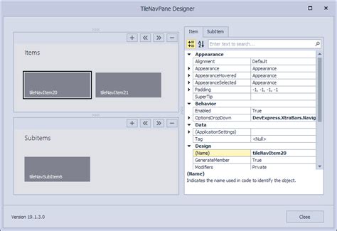 How To Create And Customize The Tilenavpane Control At Design Time