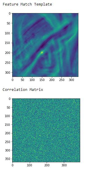 python what does this image kernel correlation matrix represent