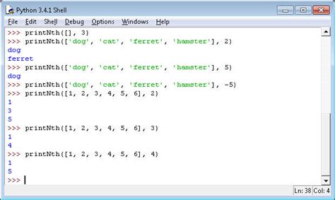 solved for python write a function printnth that takes