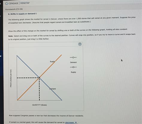 [solved] Cengage Mindtap Homework Ch 04 8 Shifts In Supply Or