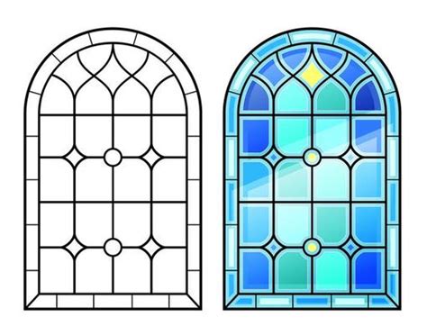 Stained Glass Window Vector Art Icons And Graphics For Free Download