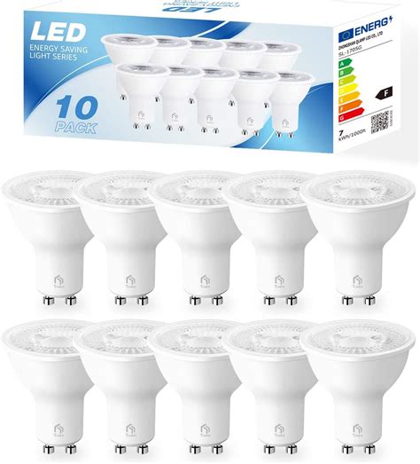 Tuare Gu10 Led Bulbs Warm White 3000k Gu10 Bulb 7w 350lm 50w Halogen