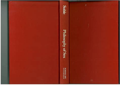 Philosophy Of Sex Contemporary Readings Alan Soble 9780847662920