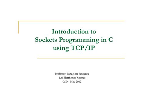 introduction to sockets programming in c using tcp ip