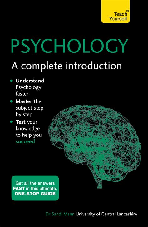 psychology a complete introduction teach yourself by sandi mann