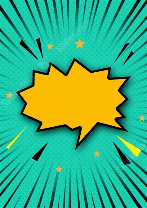 Vectorized Pop Art In Comic Style With Crackle Colors Page Border