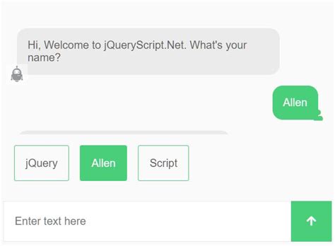 create a smart chat bot from an html form convform free jquery plugins