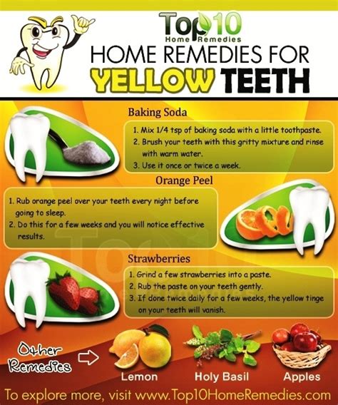 Home Remedies For Yellow Teeth Top 10 Home Remedies