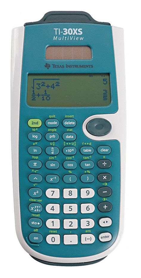texas instruments multiview tm calculator 16 x 4 display digits 7 1
