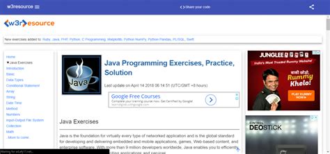 list of top 10 best websites to learn java programming