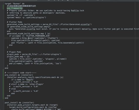 the pods runner target has transitive dependencies that include