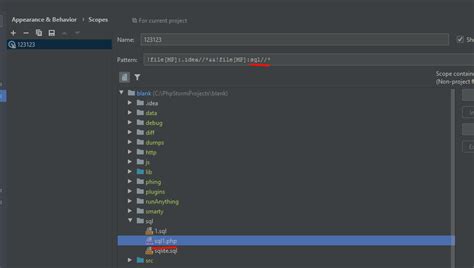 project scopes without non project files ides support intellij