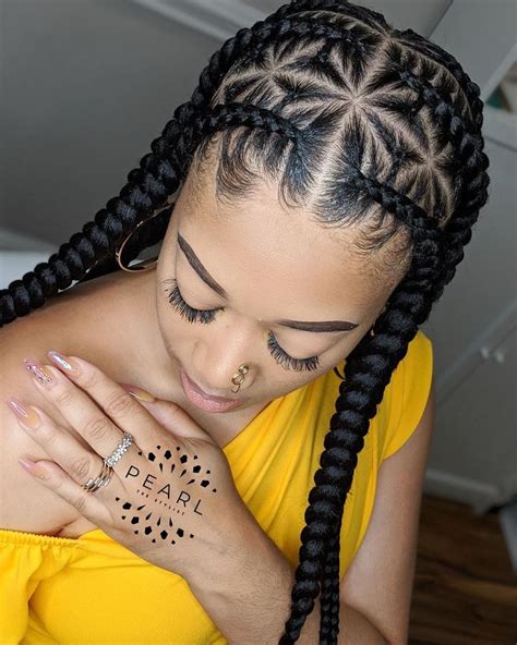 Master Braider On Instagram “8 Stitch Design Braid Middle Part