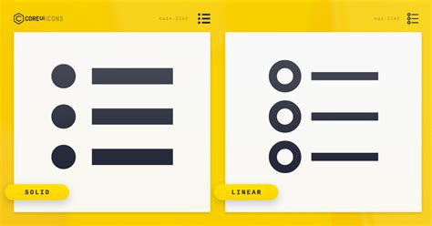 list icon · svg png javascript and webfont · coreui icons