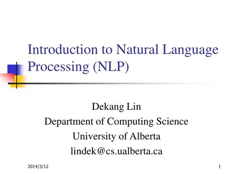 ppt introduction to natural language processing nlp powerpoint