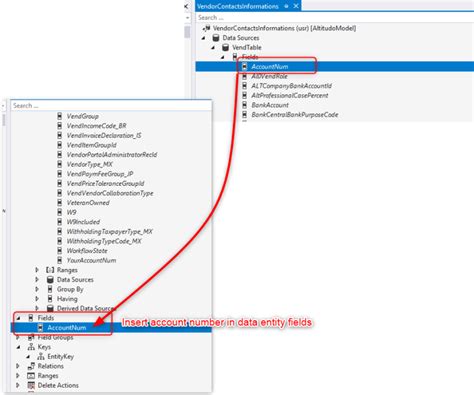 ax d365fo create a data entity to export all vendor contact