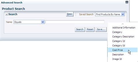 creating adf databound search forms