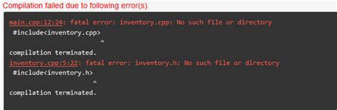 i am having trouble compiling code on