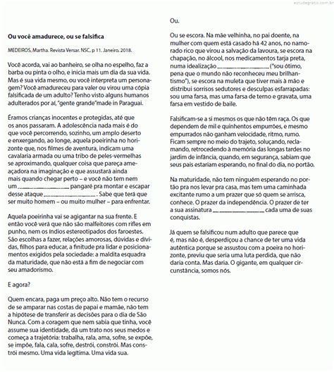 Analise O Texto Abaixo Assinale A Alternativa Que Compl