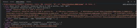 java error syntaxerror unexpected token g in json at position 0
