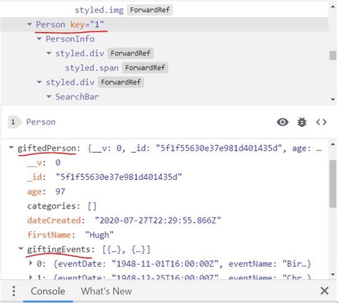 not able to map a json array of objects from node js